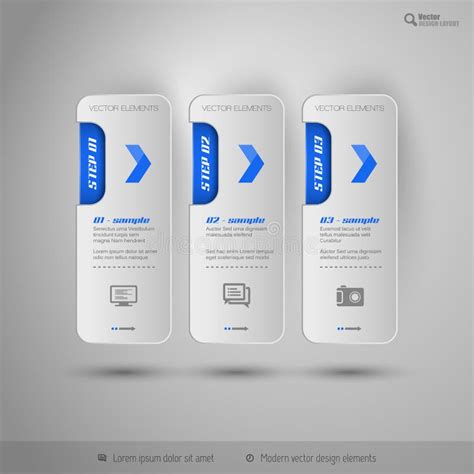 Vector Tabs As Design Elements For Business Layouts Stock Illustration Illustration Of