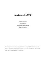 Understanding The Anatomy Of A CPU Components And Importance Course Hero