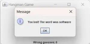 Hangman Game Using Java Swing With Source Code CodeWithCurious