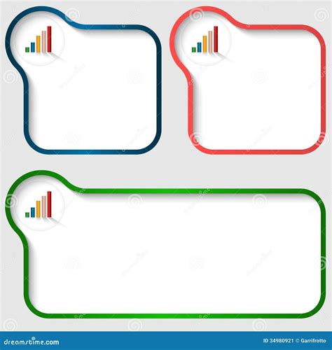 Frame With Graph Stock Vector Illustration Of Page Blue