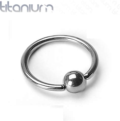 Wenkbrauw Piercing Titanium Ringetje 10 Mm
