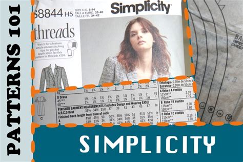 how to read a simplicity sewing pattern fabricated closet