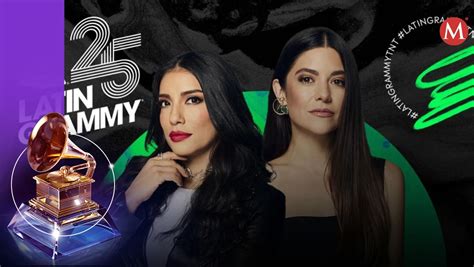 Lety Sahagún Y Heisel Mora En Los Latin Grammy 25 Años Grupo Milenio