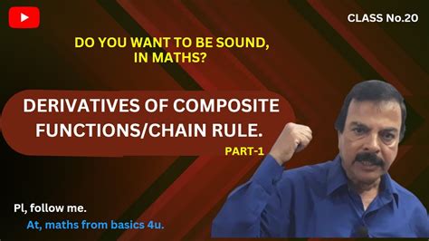 Derivatives Of Composite Function Chain Rule Maths From Basics 4u