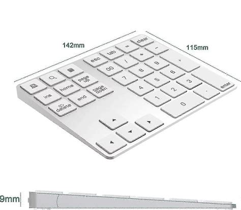 Bluetooth Number Keypad With Keys Fruugo UK