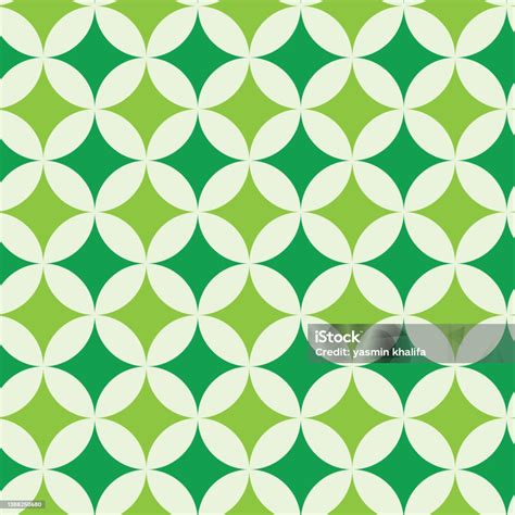 녹색과 흰색의 미드 센추리 모던 기하학적 매끄러운 패턴 모드에 대한 스톡 벡터 아트 및 기타 이미지 모드 패턴 반복 Istock
