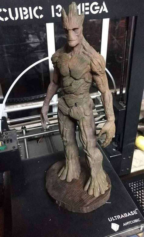 Adult Groot Stl 3d Stl File Groot Figure Stl Instantly Download Stl High Quality Stl