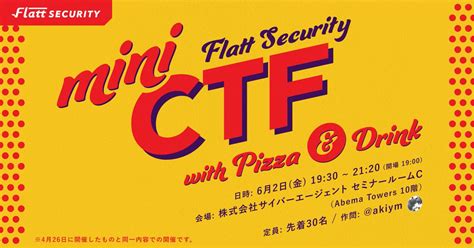 株式会社flatt Security On Twitter Ctf初心者〜中級者向けの「flatt Security Mini Ctf
