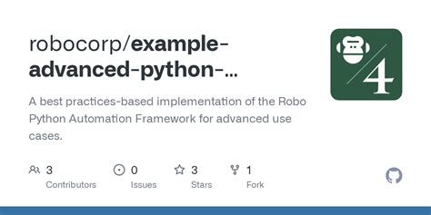 Github Robocorp Example Advanced Python Template A Best Practices Based Implementation Of The