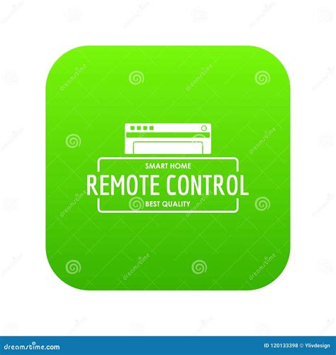 Remote Control Icon Green Vector Stock Vector Illustration Of Construction Communication