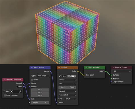 How To Rotate Texture Degrees When Using Object Texture Coordinate Blender Stack Exchange