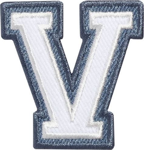 Denim Varsity Letter Patch Varsity Letter Lettering Varsity
