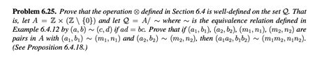 Solved Problem Prove That The Operation Defined In Chegg