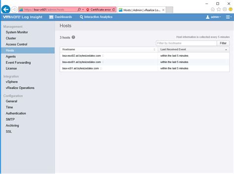 VMware VRealize Log Insight Deployment ByteSizedAlex