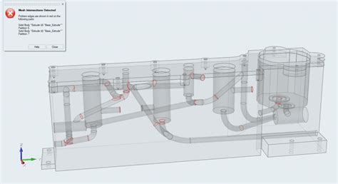 mesh intersections detected in topology optimization in altair inspire