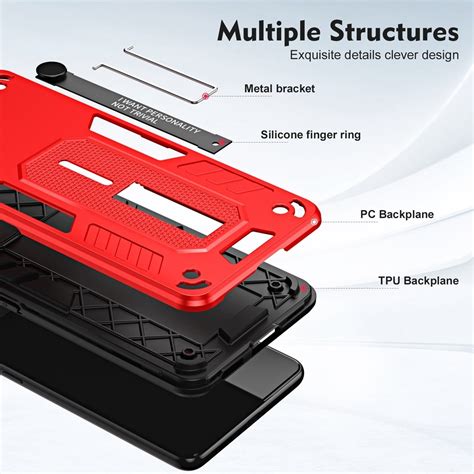 For Samsung Galaxy M14 5g Variety Brave Armor Finger Loop Holder Phone