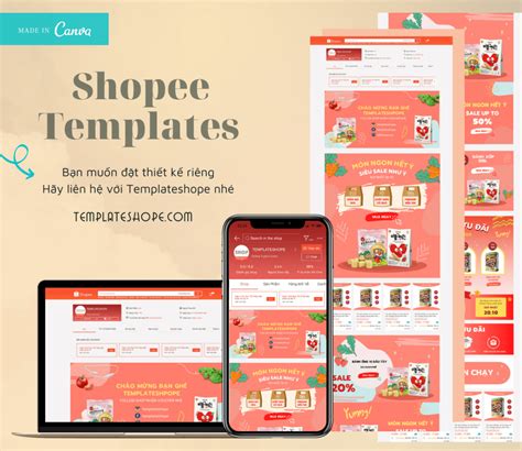 Template Trang Trí Shopee Ngành Bách Hóa Online Sức Khỏe