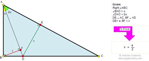 Geometry Classes Problem 282 Right Triangle Cevian Angles Perpendicular Congruence Math