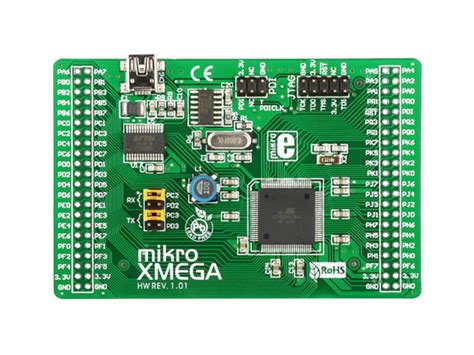mikroxmega board atmel atxmega128a1용 개발보드 디바이스마트