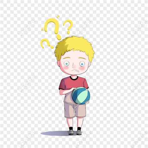 공 소년 물음표 일러스트 클립 아트고무공 Png 일러스트 무료 다운로드 Lovepik