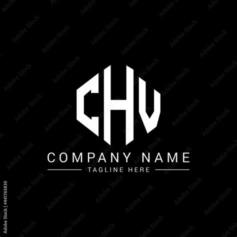 Chv Letter Logo Design With Polygon Shape Chv Polygon Logo Monogram