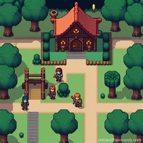 Top Down Rpg Game Art Design Stable Diffusion Online