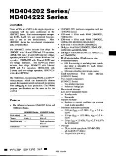 HD404201FP Datasheet PDF - Hitachi -> Renesas Electronics