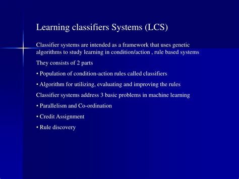 Ppt Learning Classifier Systems To Intrusion Detection Powerpoint Presentation Id4106360