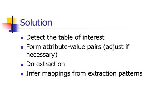 Ppt Schema Matching And Data Extraction Over Html Tables Powerpoint