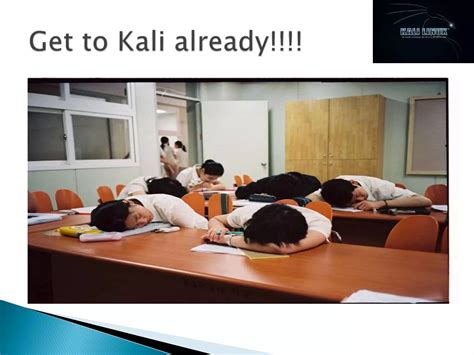 technical presentation kali linux pptx