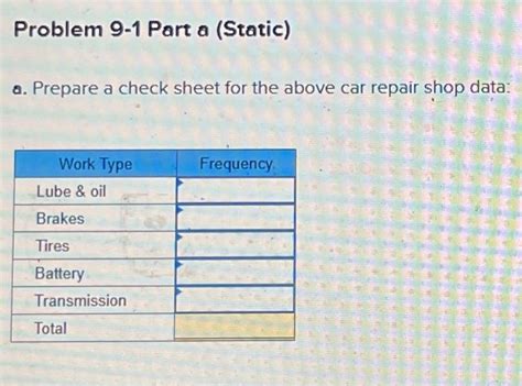 Solved Problem Static The Following Information Chegg
