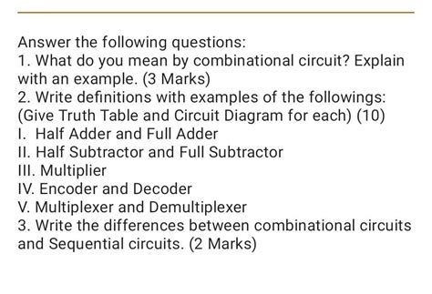 What Is Combinational Circuit Explain Half Adder With Diagram And Truth Table - Circuit Diagram