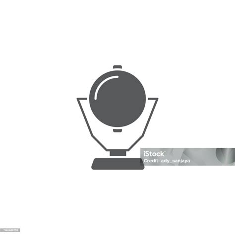 간단한 평면 스포트라이트 벡터 아이콘입니다 스포트 라이트 픽토그램 흰색 배경에 고립 된 엠 블 럼 그래픽 및 웹 디자인에 대 한 현대 간단한 아이콘 스타일 0명에 대한 스톡