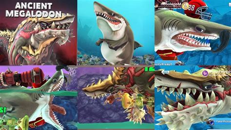 NEW ANCIENT MEGALODON vs MEGALODON! - Hungry Shark World - YouTube