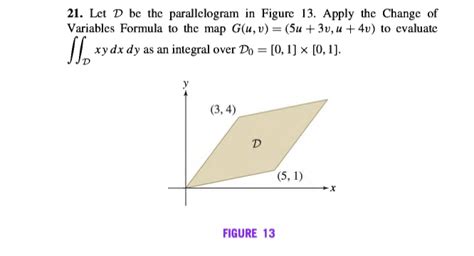 answered 21 let d be the parallelogram in… bartleby