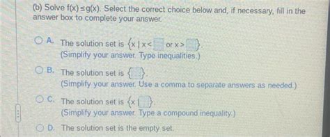 Solved Use The Graphs Of The Functions To Solve The Problem Chegg Com