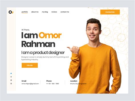 Portfolio Web Header Freelancer Portfolio Website Design By Omor Rahman On Dribbble