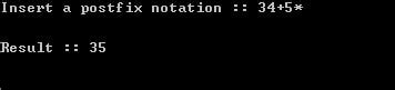 Evaluate Postfix Expression C Program