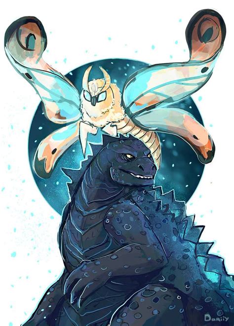 Godzilla Riding On A Black Dragon Godzilla And Mothra Matching Pfp