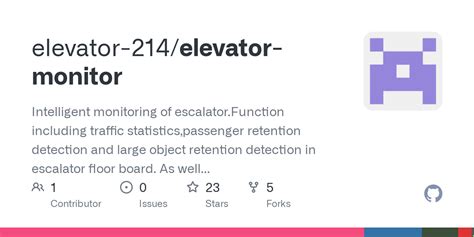 GitHub Elevator Elevator Monitor Intelligent Monitoring Of Escalator Function Including