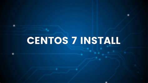 Centos 7 Minimal Install On Vmware Youtube