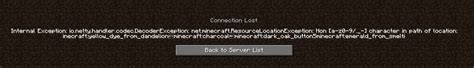 Stranger Error Message Rminecraftserver