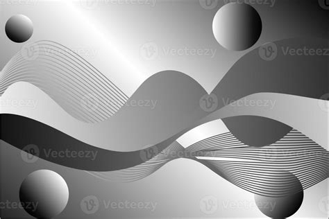 Black And White Gradient Wave Abstract Background Modern Poster With Gradient 3d Flow Shape