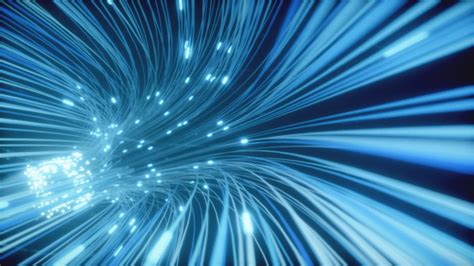 기술 터널을 만드는 광섬유 네트워크 라인의 이동의 추상 3d 그림 배경 매직 깜박이는 네온 점 또는 빛나는 비행 라인 3차원 형태에 대한 스톡 사진 및 기타 이미지 Istock