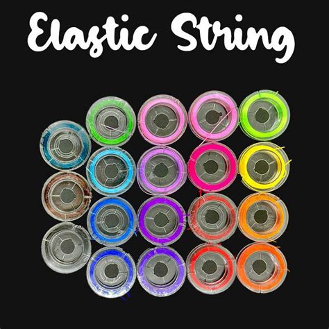 Elastic String Coloured 08mm X 10m Sagacity Art And Crafts