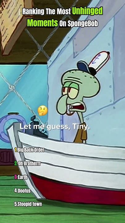 Ranking Unhinged Spongebob Moments Youtube