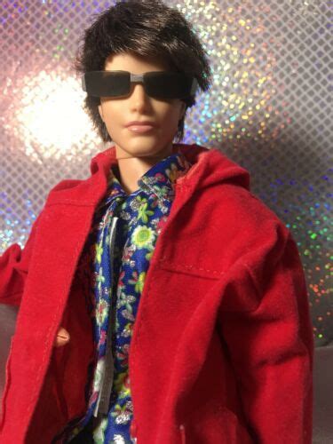 Barbie Ken Fashionistas Ryan Doll Rooted Brown Hair Blue Eyes Articulated Ooak Ebay Brown