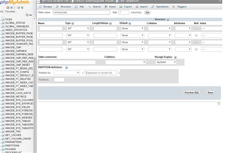 Phpmyadmin Create Table Tutorial Web Hosting World
