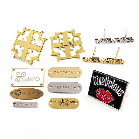 Custom Private Metal Label Clothing Tags Sewing Metal