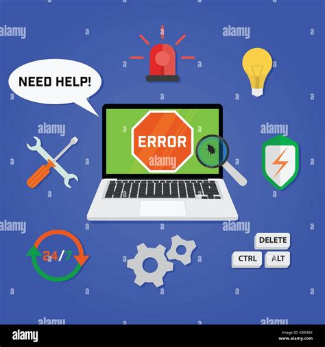 technical support stock vector images alamy